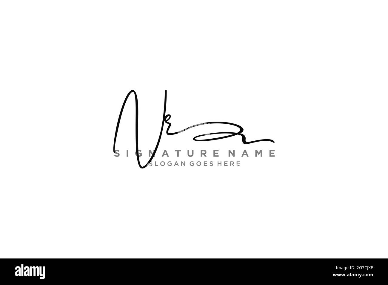 Lettre NR Signature logo modèle élégant logo symbole modèle symbole ...