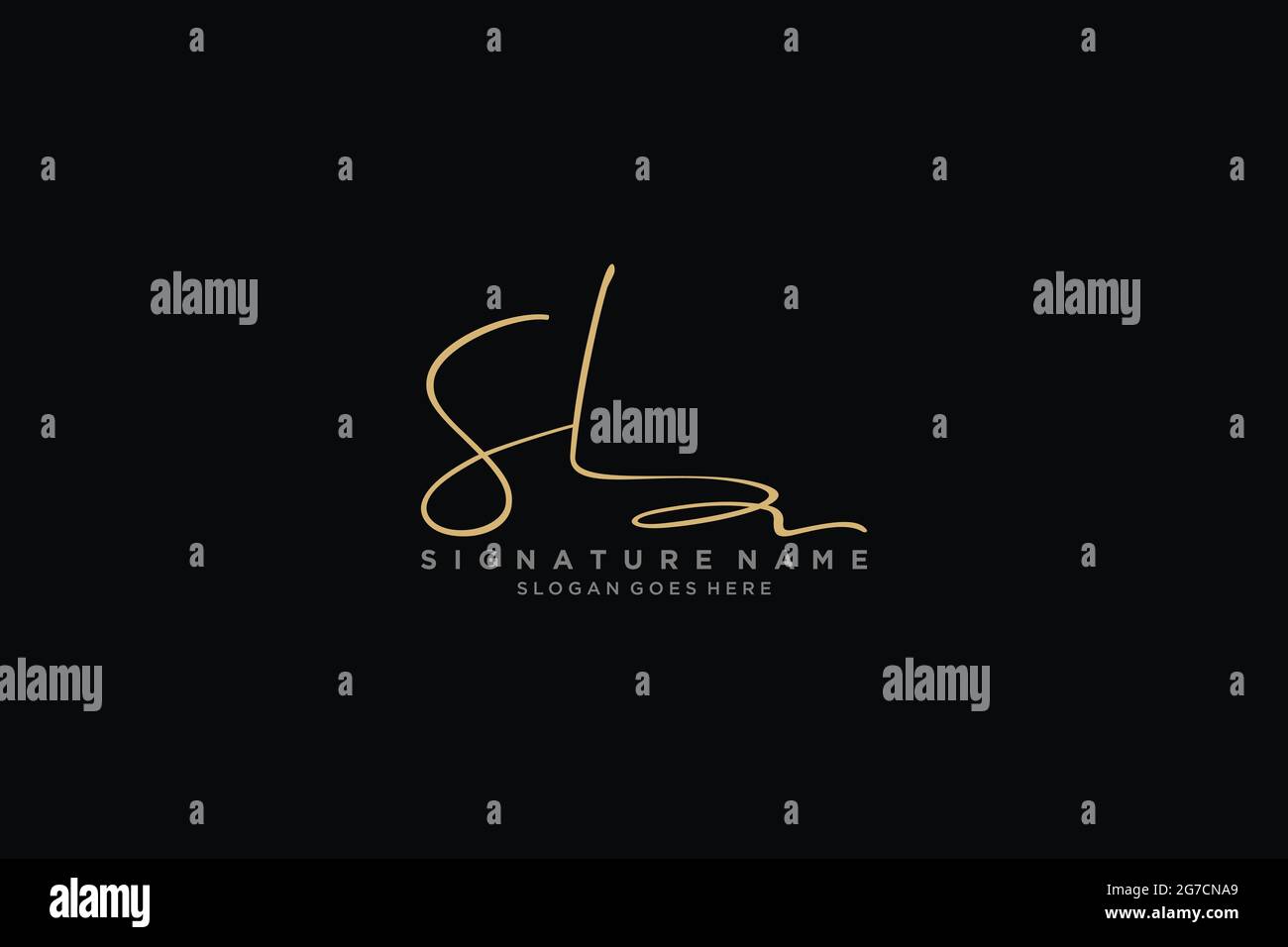 SL lettre Signature logo Template Design élégant logo signe symbole ...