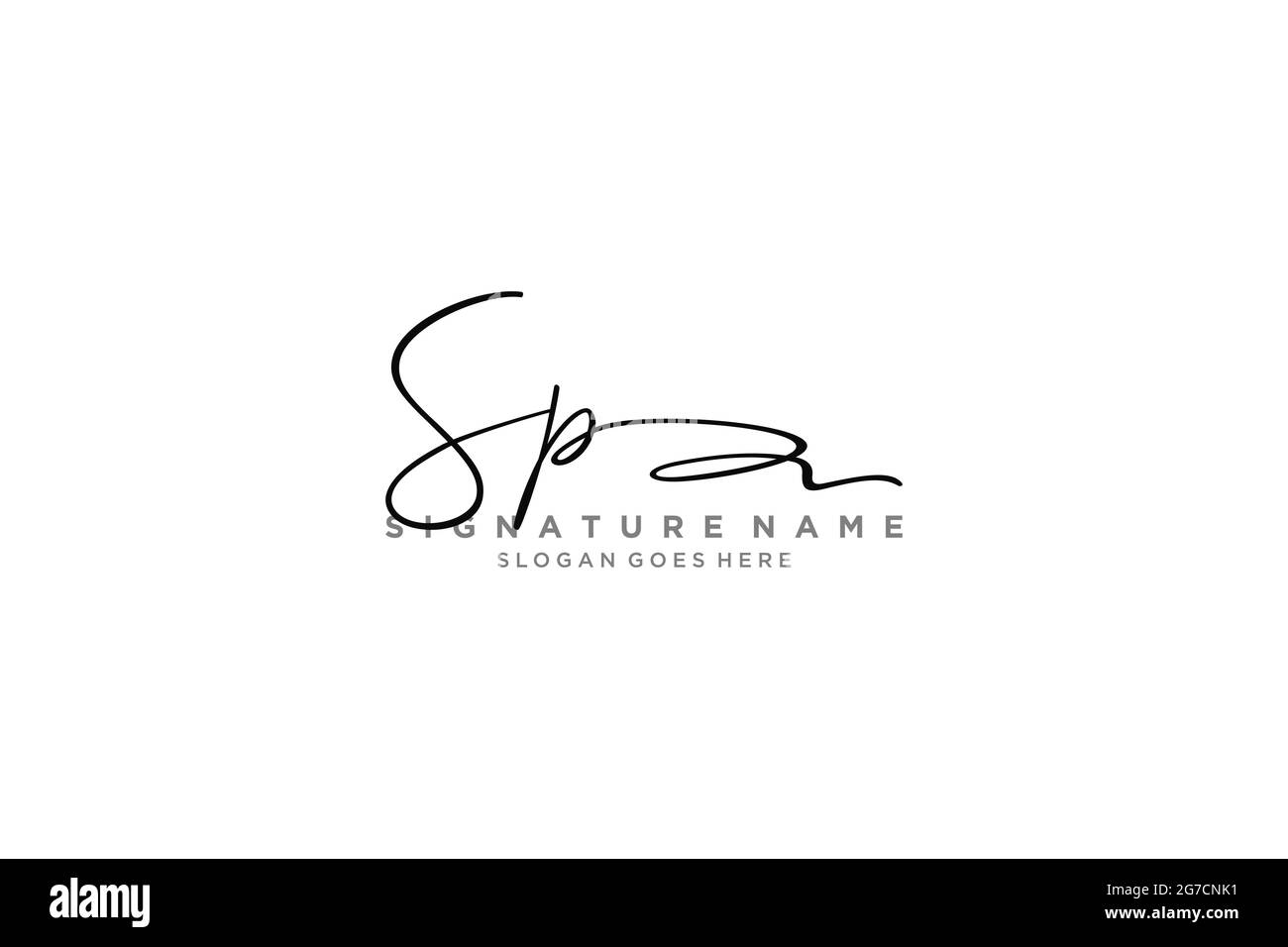 Lettre SP Signature logo Template Design élégant logo Sign symbole ...
