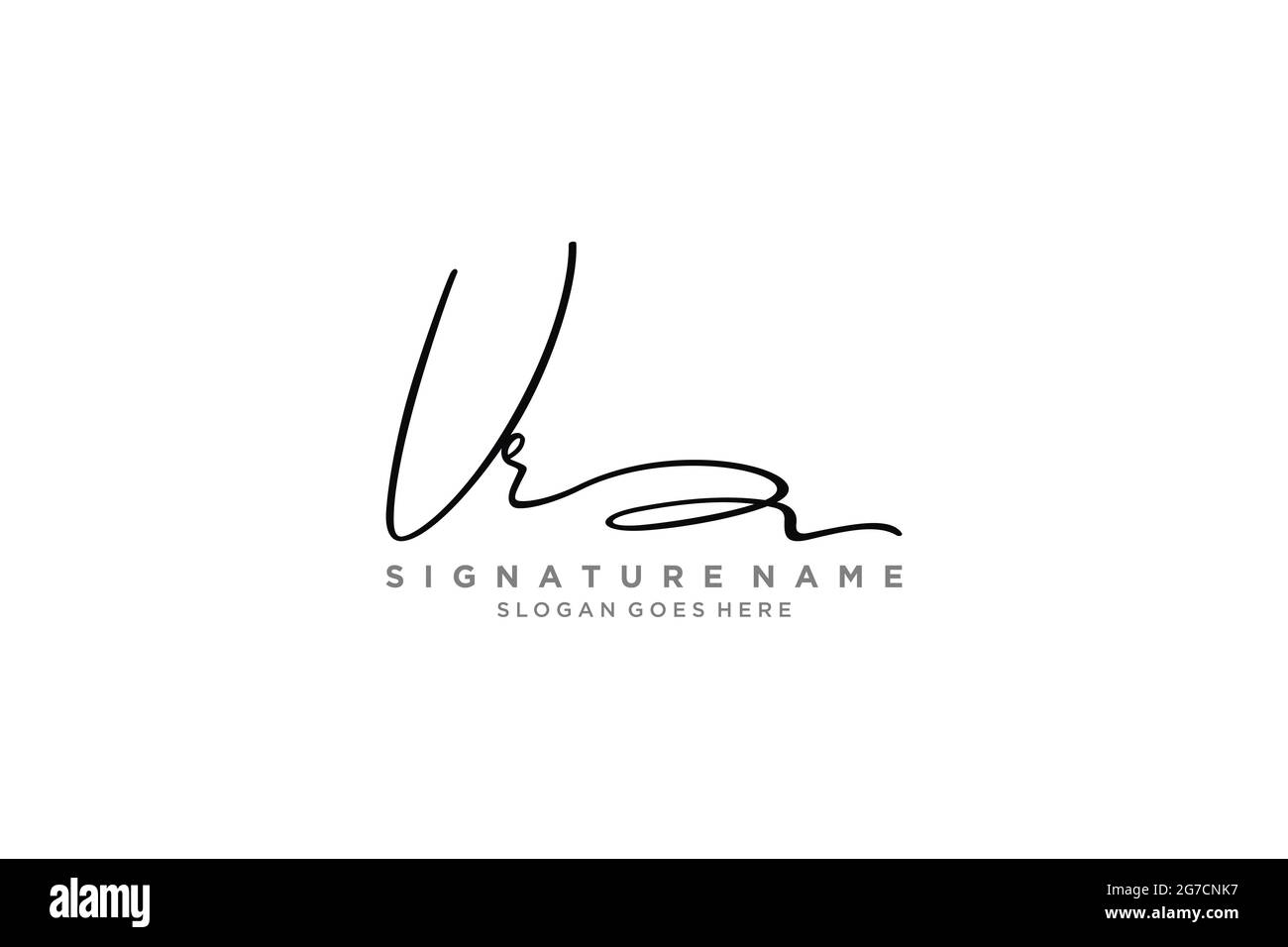 VR lettre Signature logo Template Design élégant logo Sign symbole ...