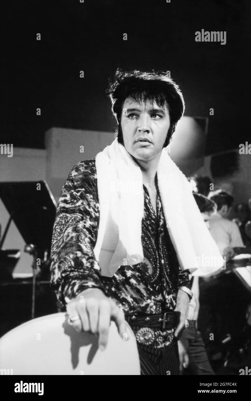 Elvis Presley Las Vegas Banque Dimages Noir Et Blanc Alamy