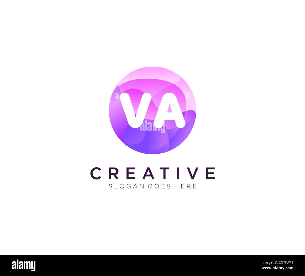 Va logo initial Banque de photographies et d’images à haute résolution ...