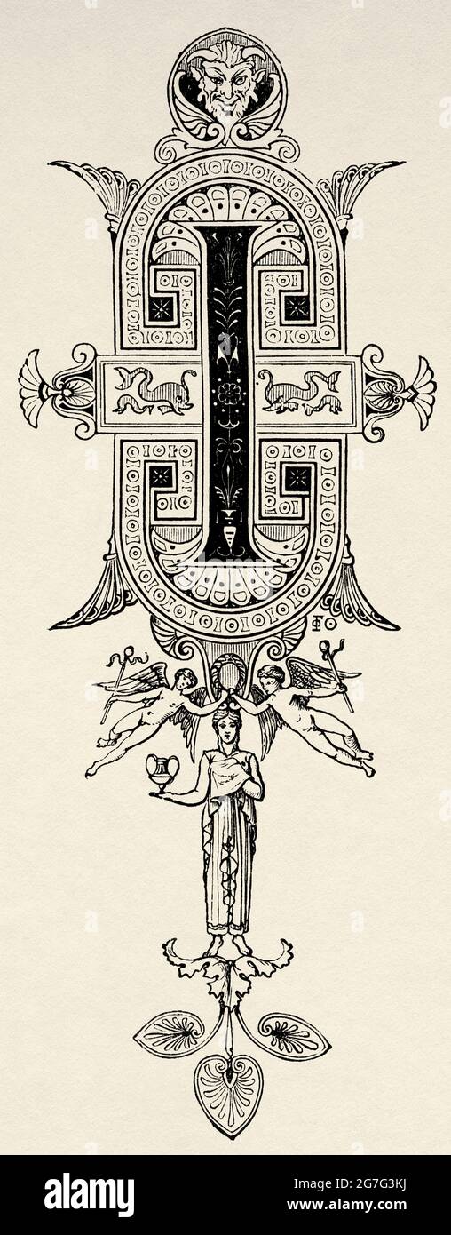 Lettre i calligraphie Banque de photographies et d’images à haute ...