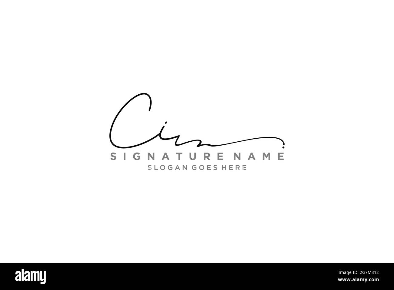 Lettre ci Signature logo Template Design élégant logo Sign symbole ...