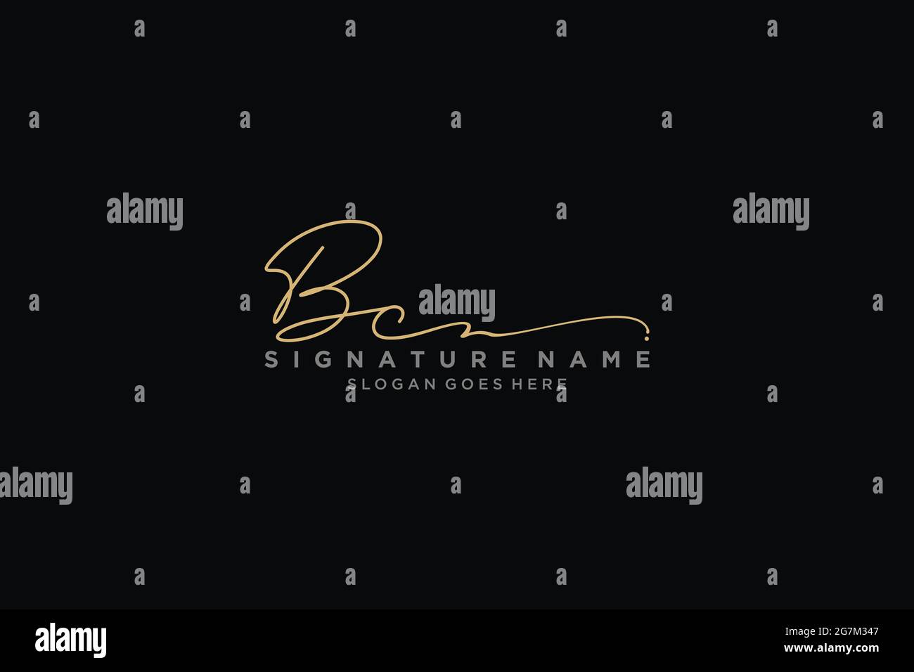 Lettre BC Signature logo Template Design élégant logo Sign symbole ...