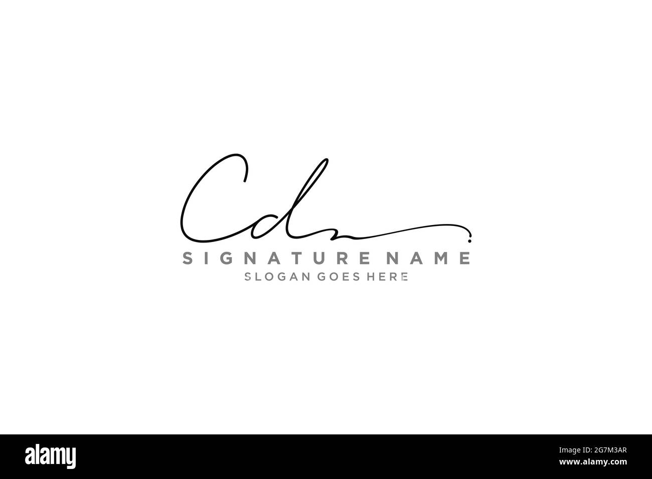 CD lettre Signature logo Template Design élégant logo Sign symbole ...