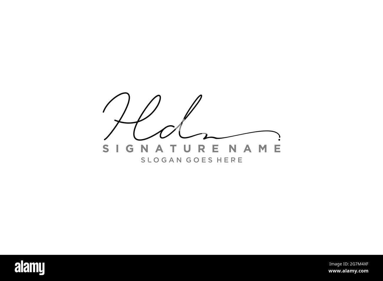 Lettre HD Signature logo Template Design élégant logo Sign symbole ...