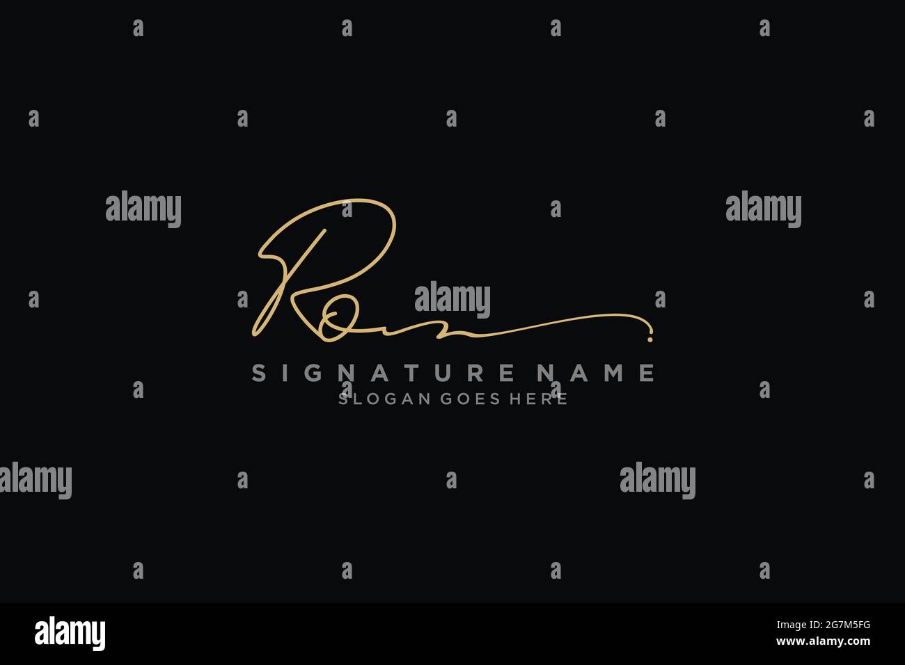 RO lettre Signature logo Template Design élégant logo Sign symbole ...