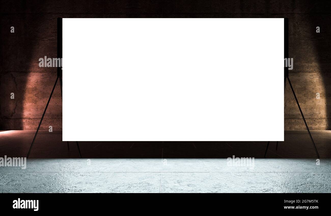 Tableau de présentation, tableau blanc vierge pour la conférence ...