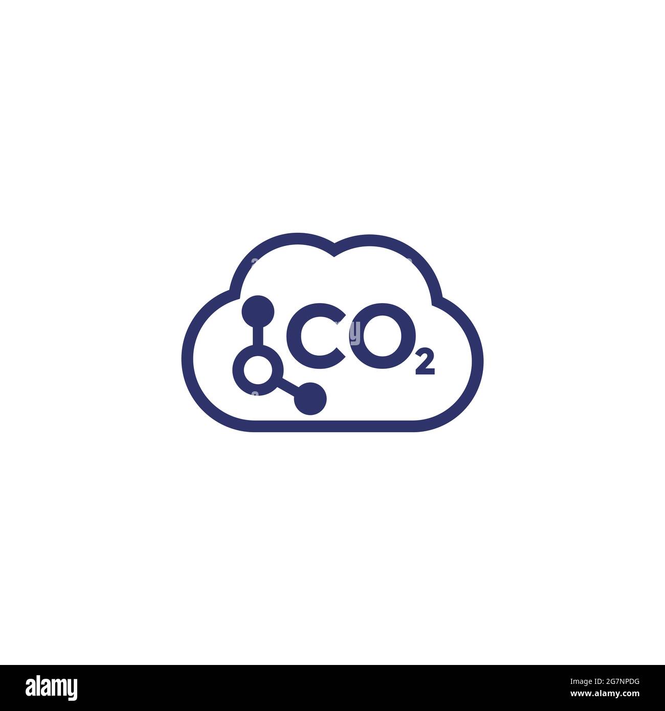 Carbon dioxide molecule Banque d'images vectorielles - Alamy