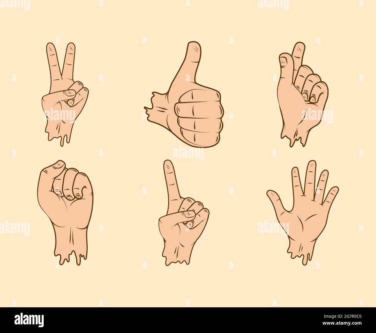 Bras gauche Banque d'images vectorielles - Alamy