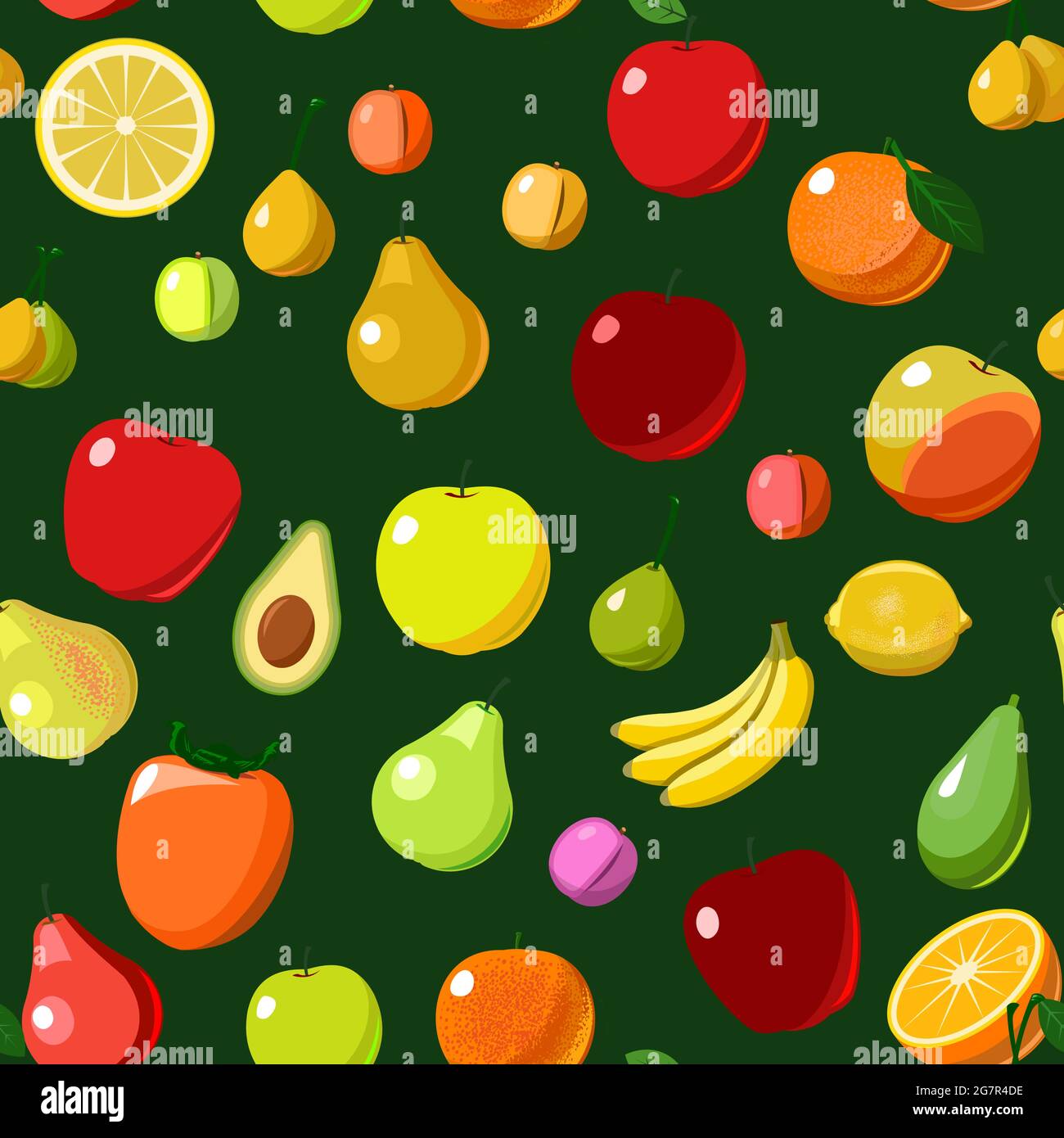 Les fruits les plus populaires sont des arbres fruitiers sales. Image d ...