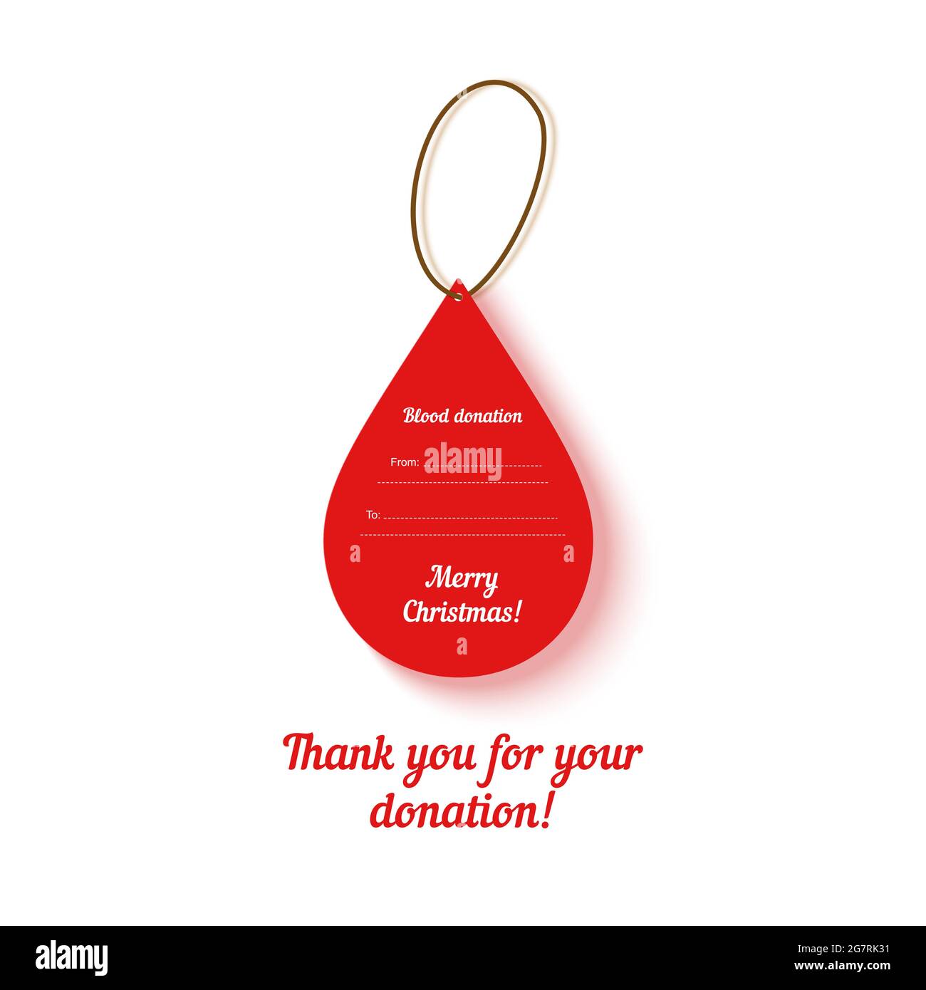 Une goutte rouge de sang en papier découpé. Modèle de carte de données ...