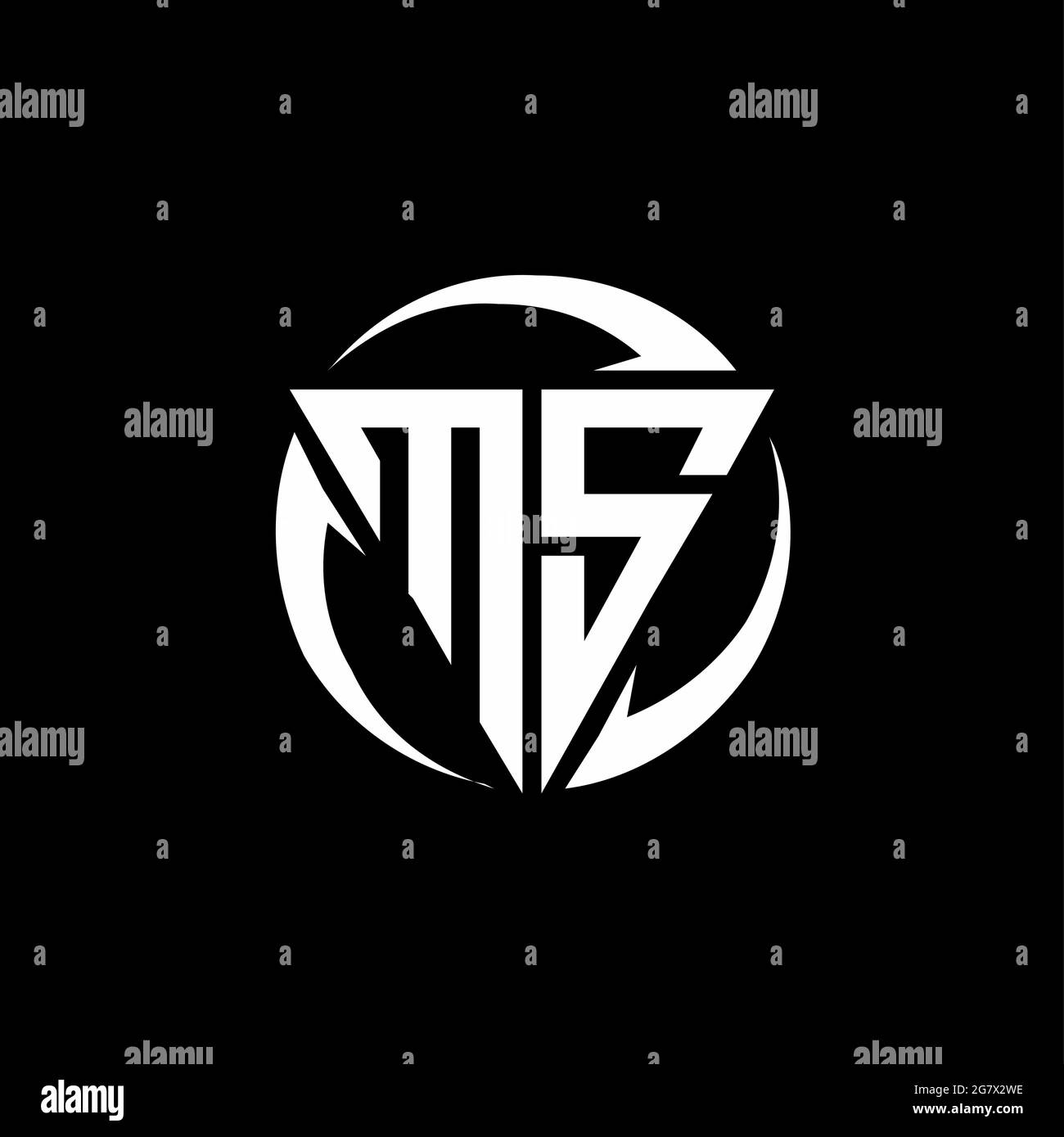 Ms logo Banque d'images vectorielles - Alamy