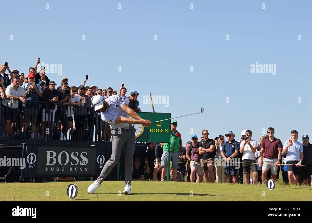 Usas dustin johnson sur le 3e tee Banque de photographies et d’images à ...
