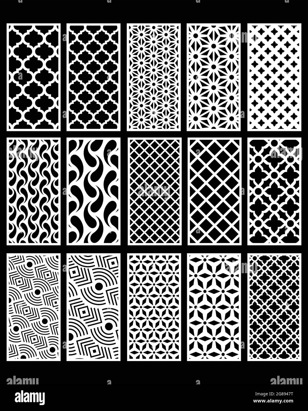 Jali Design for Graphic and Plywood, partition, CNC Router Design ...