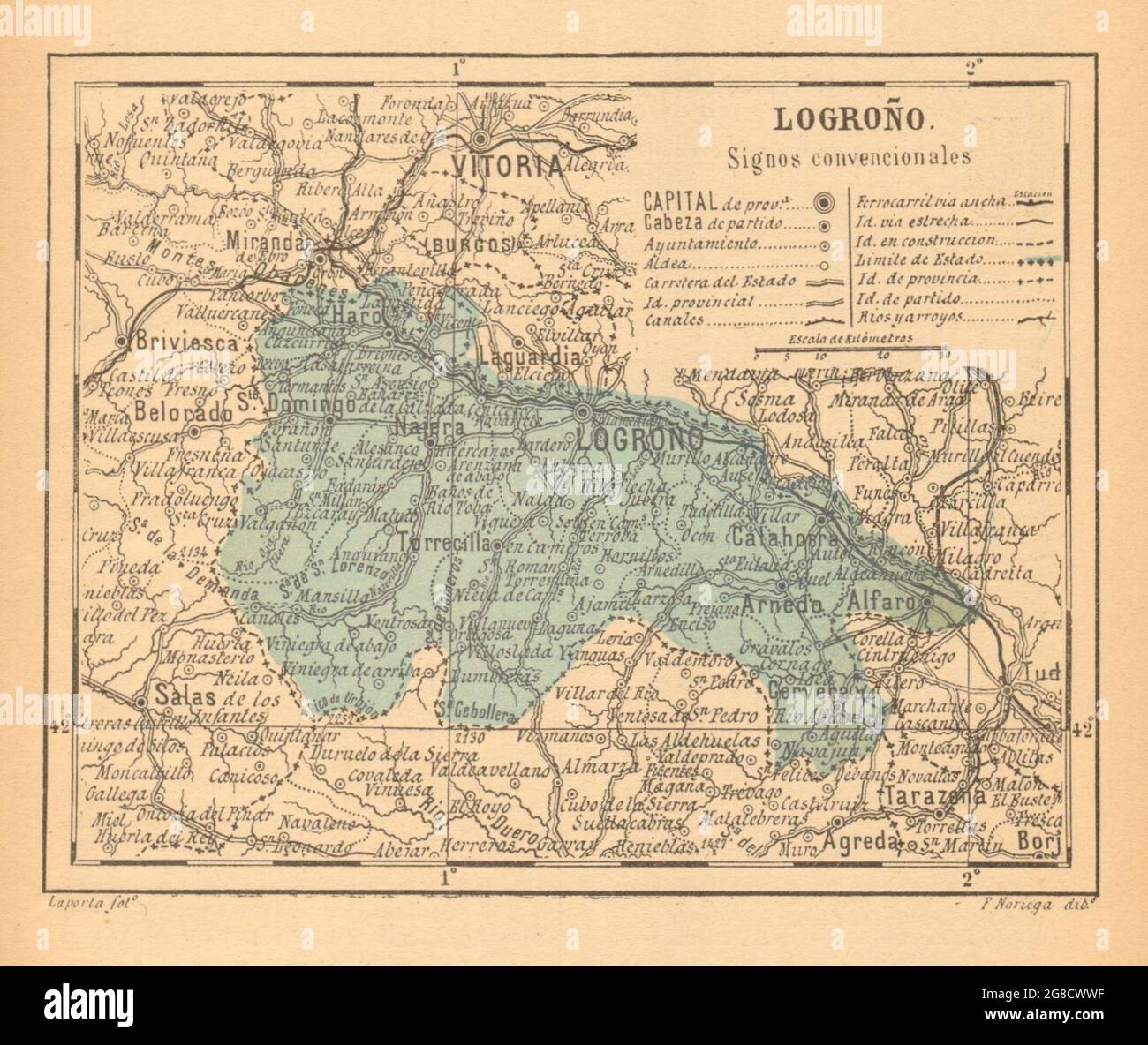 Logroño map Banque de photographies et d’images à haute résolution - Alamy