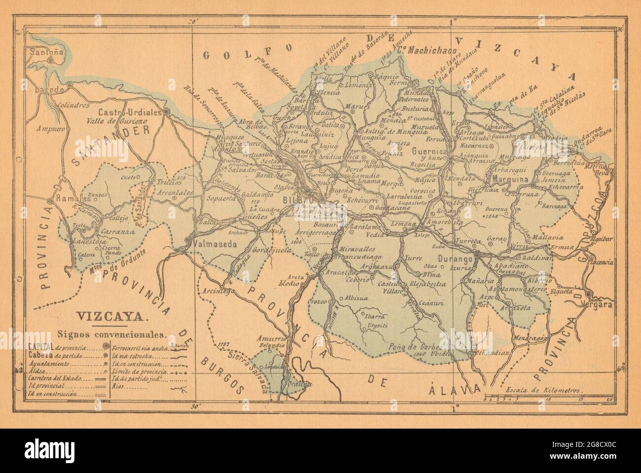 Bilbao map Banque de photographies et d’images à haute résolution - Alamy