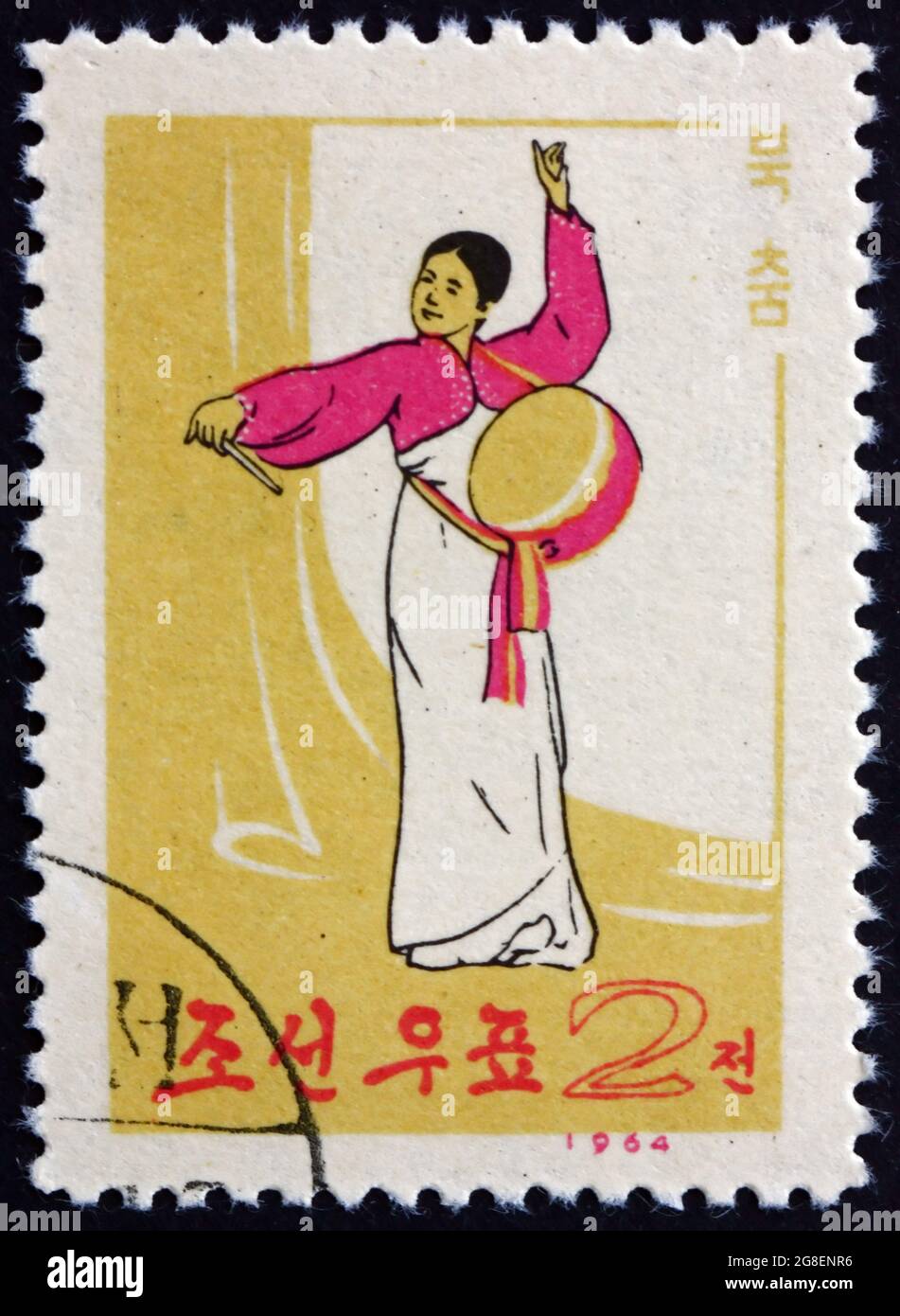 A traditional korean drum Banque de photographies et d’images à haute ...