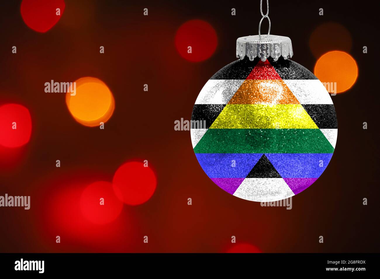 Arrière-plan coloré flou et appliqué le drapeau de droit Ally sur le ...