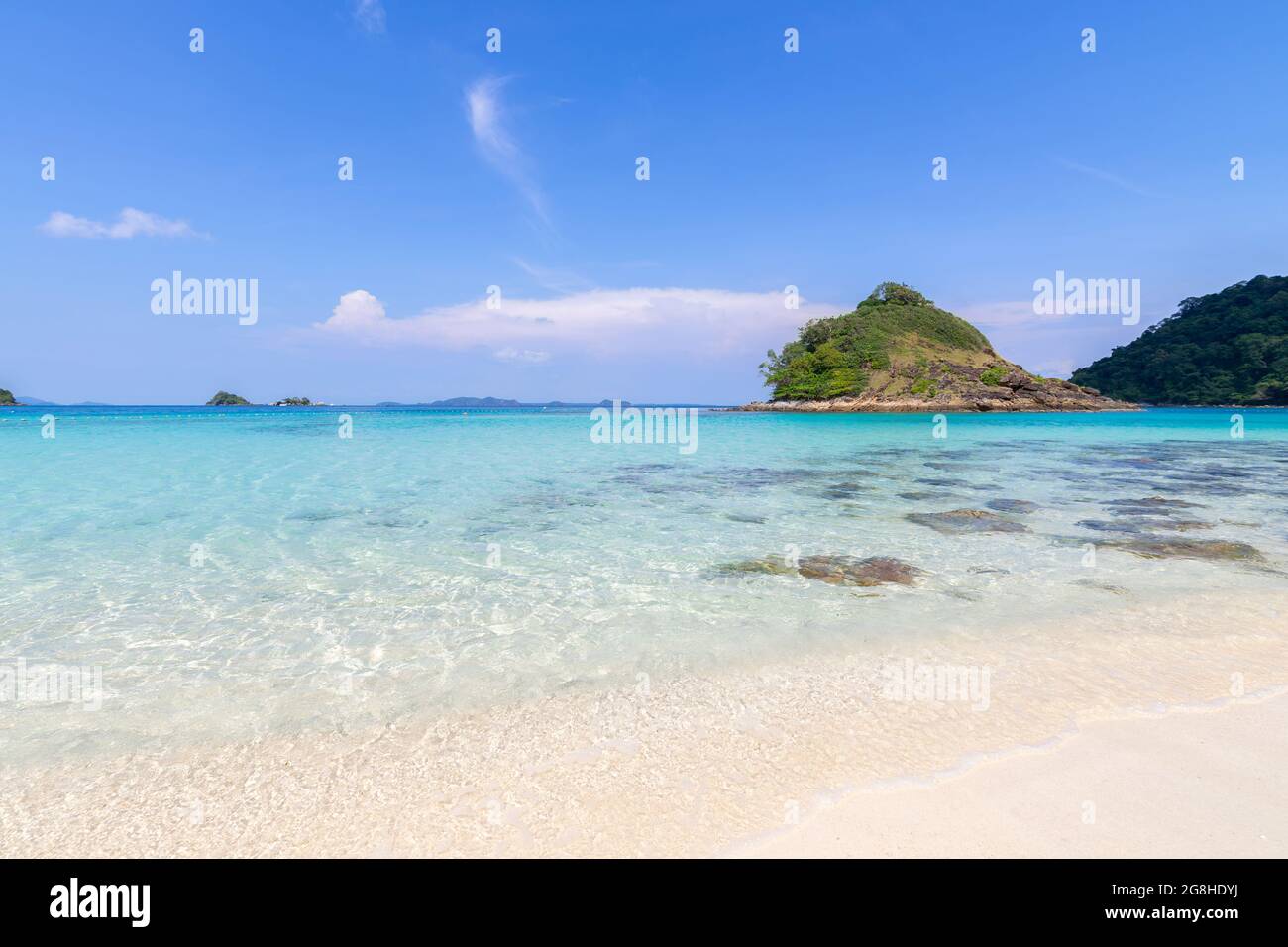 Belle vue sur la plage de Koh Chang paysage marin de la province de ...
