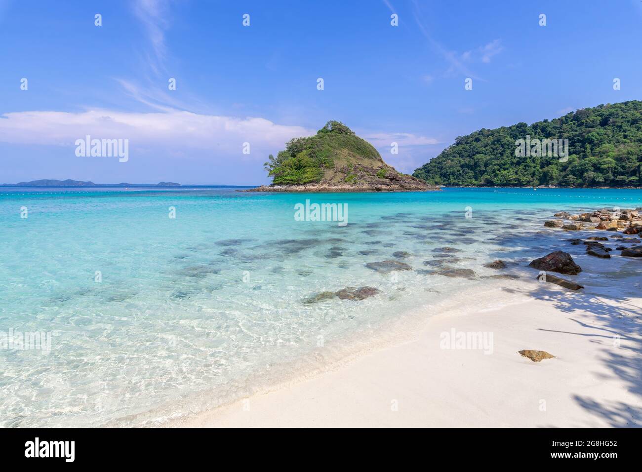 Belle vue sur la plage de Koh Chang paysage marin de la province de ...