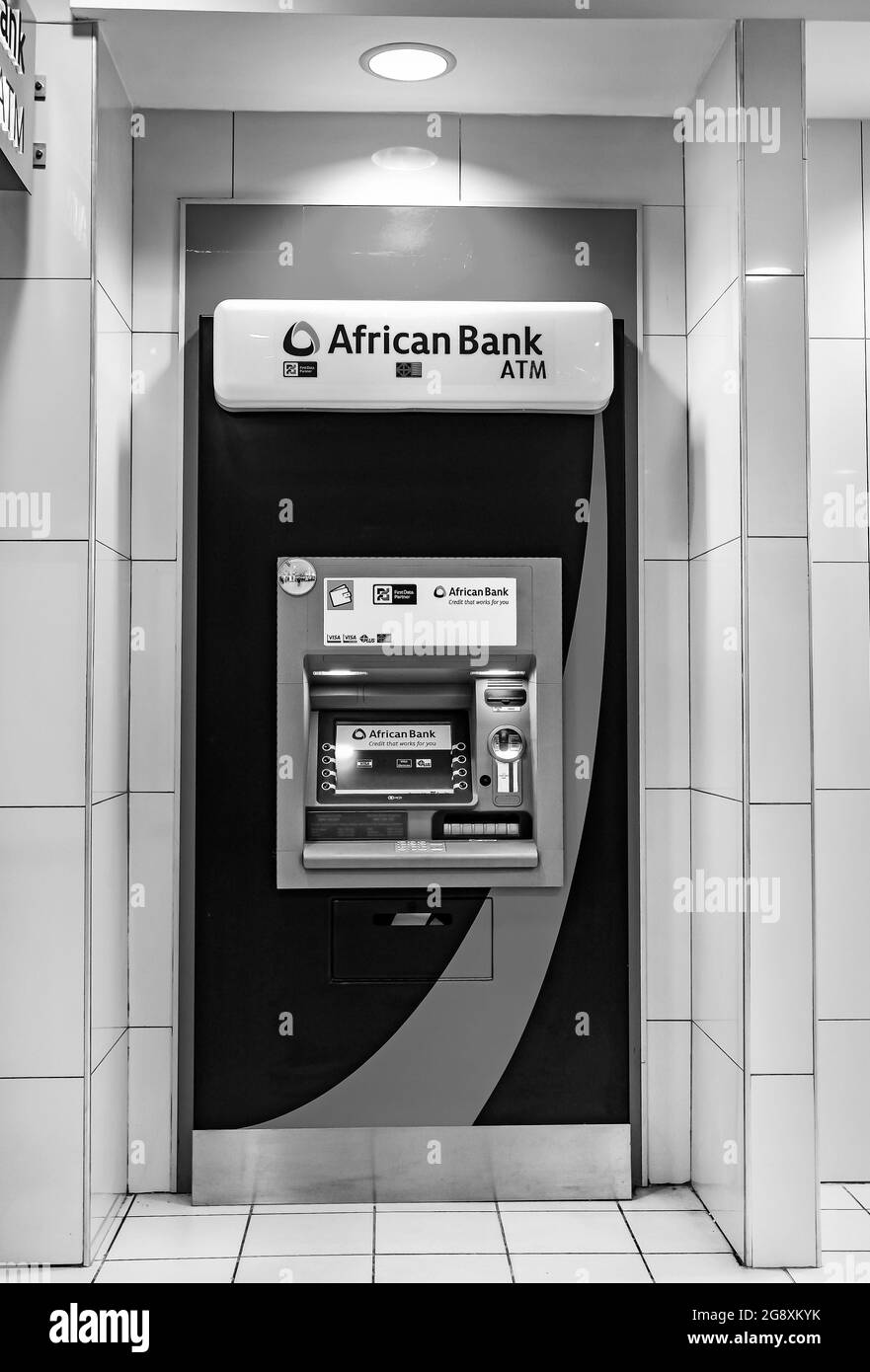 E banking afrique Banque d'images noir et blanc - Alamy