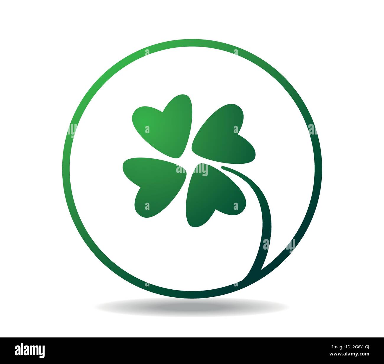 Logo de trèfle Banque d'images détourées - Alamy