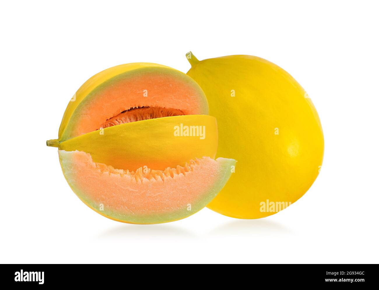 Melon jaune canari Banque de photographies et d’images à haute ...