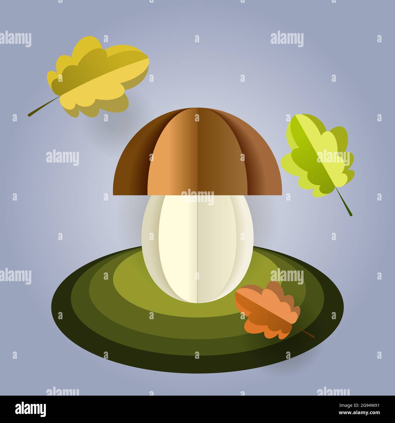 Fond de champignons Banque d'images vectorielles - Alamy