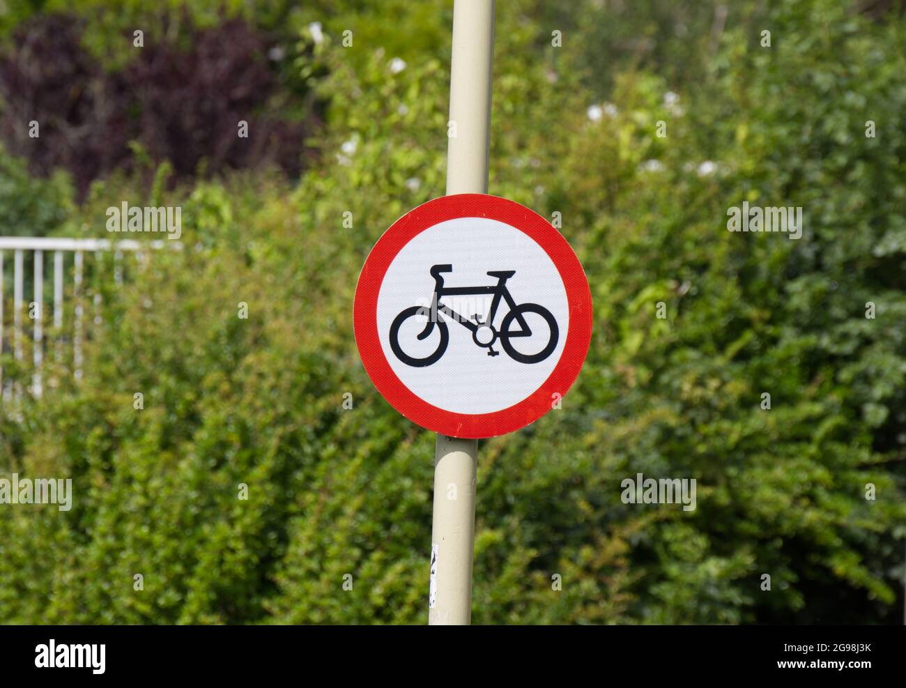Circulaire aucun signe de cyclisme Banque de photographies et d’images ...