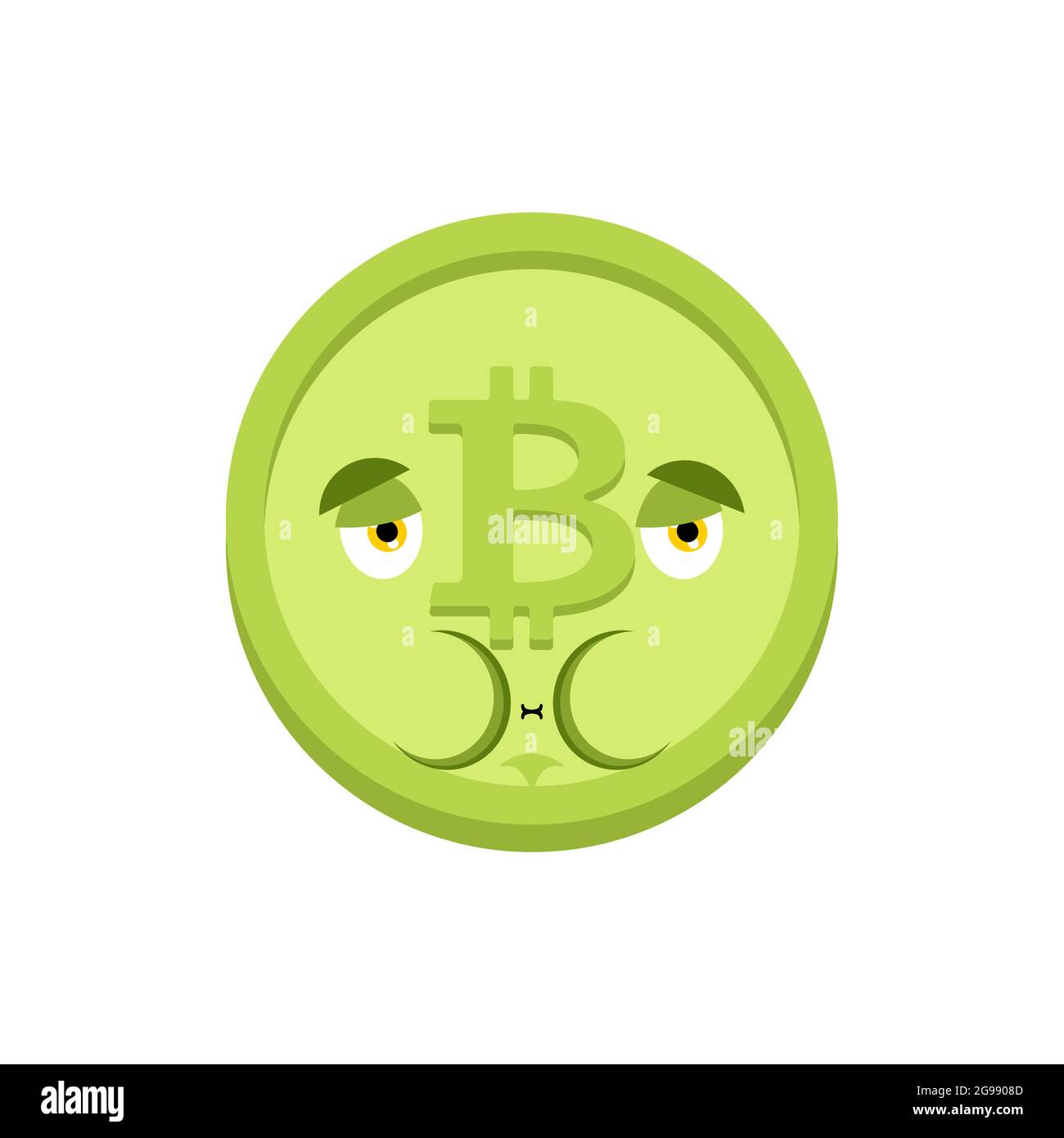Bitcoin nausée sensation malade émotion isolée. Sick crypto-monnaie ... Bitcoin nausée sensation malade émotion isolée. Sick crypto-monnaie ...