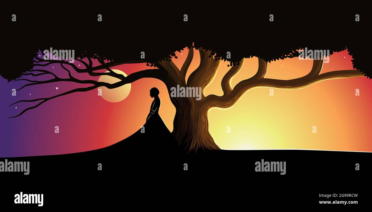 Arbre solitaire Banque d'images vectorielles - Page 3 - Alamy