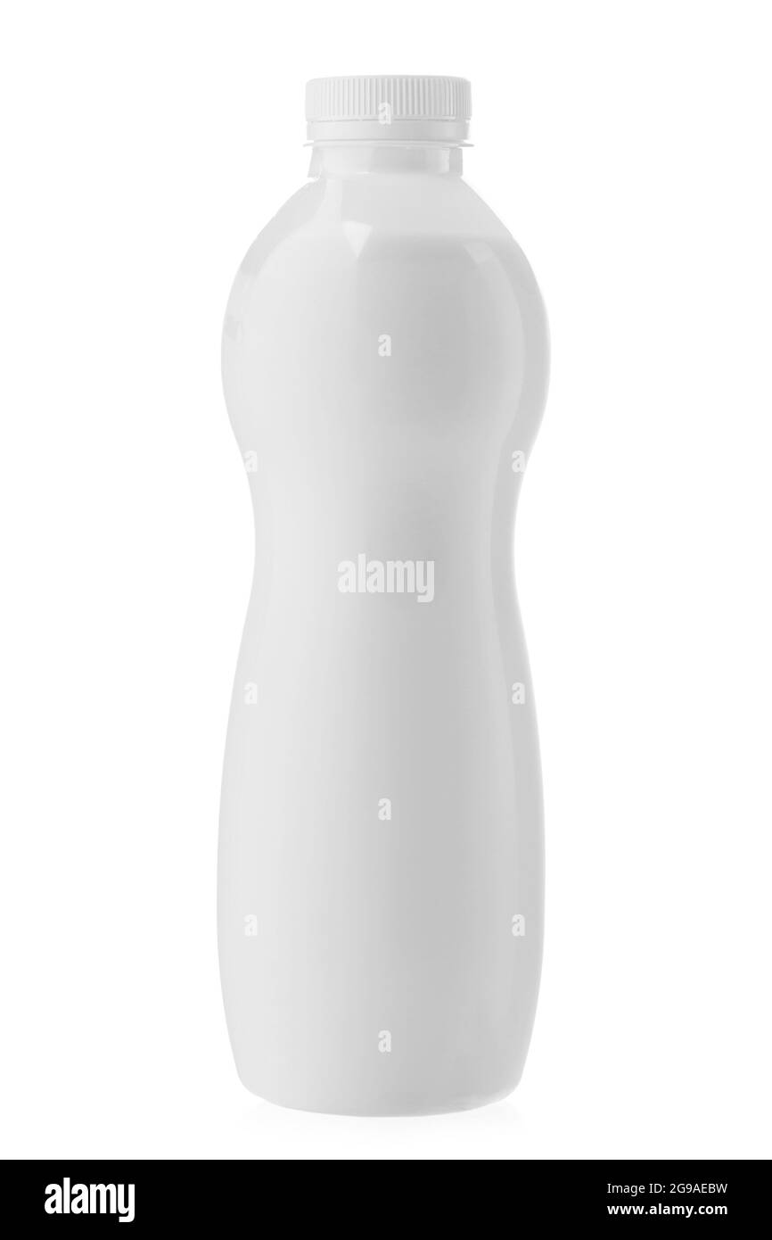 Opercule bouteille de lait plastique Banque d'images noir et blanc - Alamy