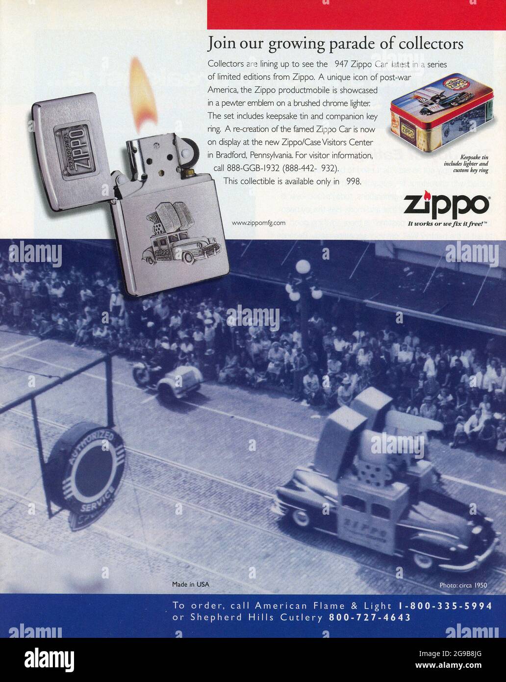 Double page magazine advertisement circa Banque de photographies et d ...