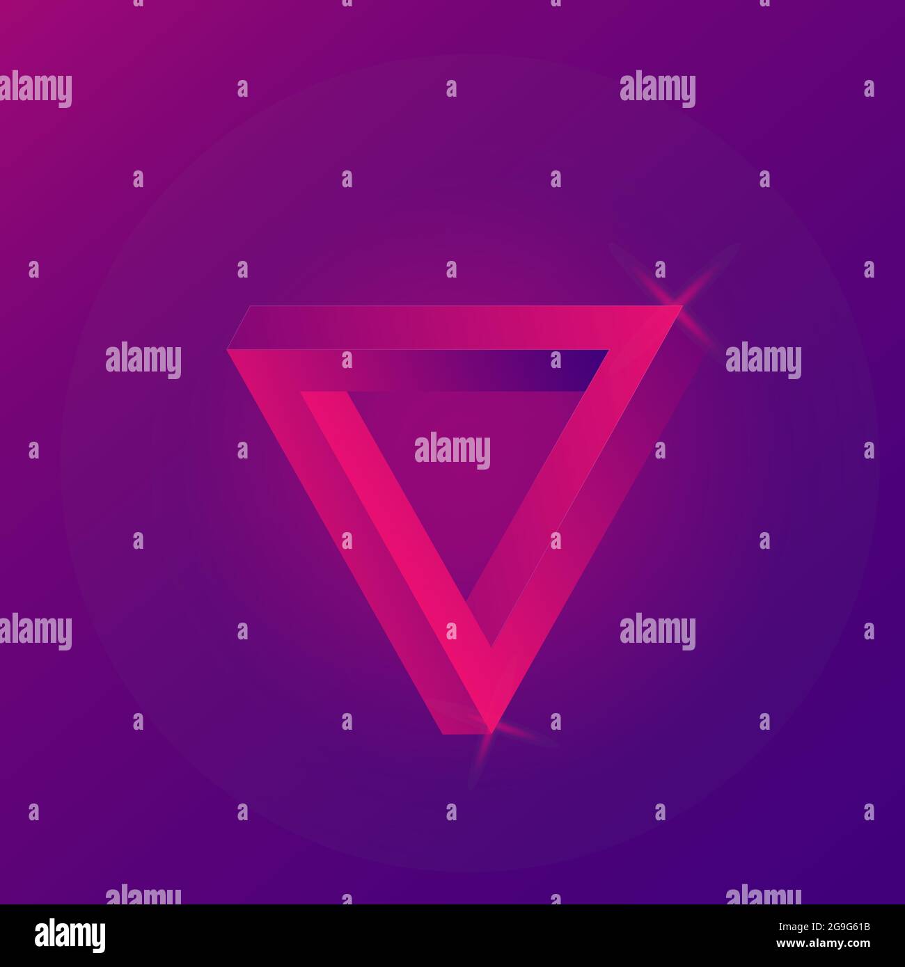 Infinite triangle optical illusion Banque de photographies et d’images ...