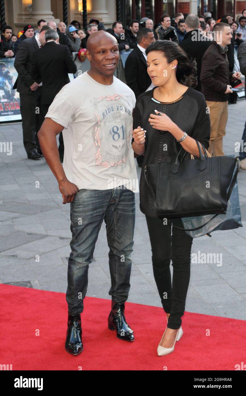 Londres. ROYAUME-UNI. Chris Eubank et sa fille Emily Eubank lors de la ...