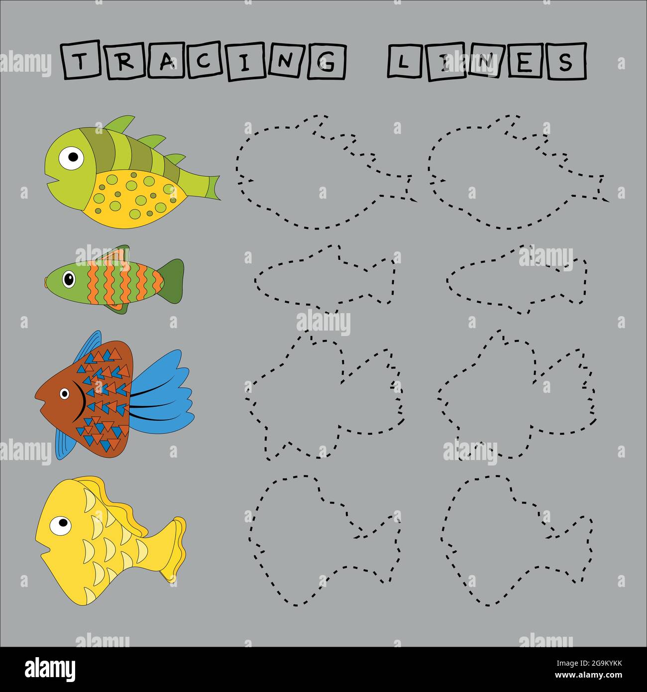 Cours de poisson Banque d'images vectorielles - Alamy