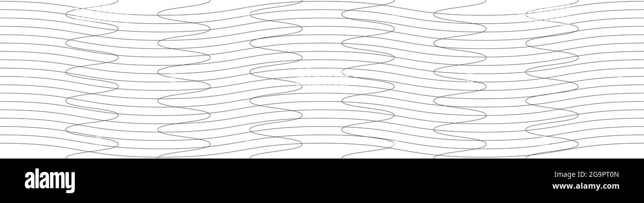 Ondulé, lignes ondulées, rayures motif ondulant, arrière-plan de ...