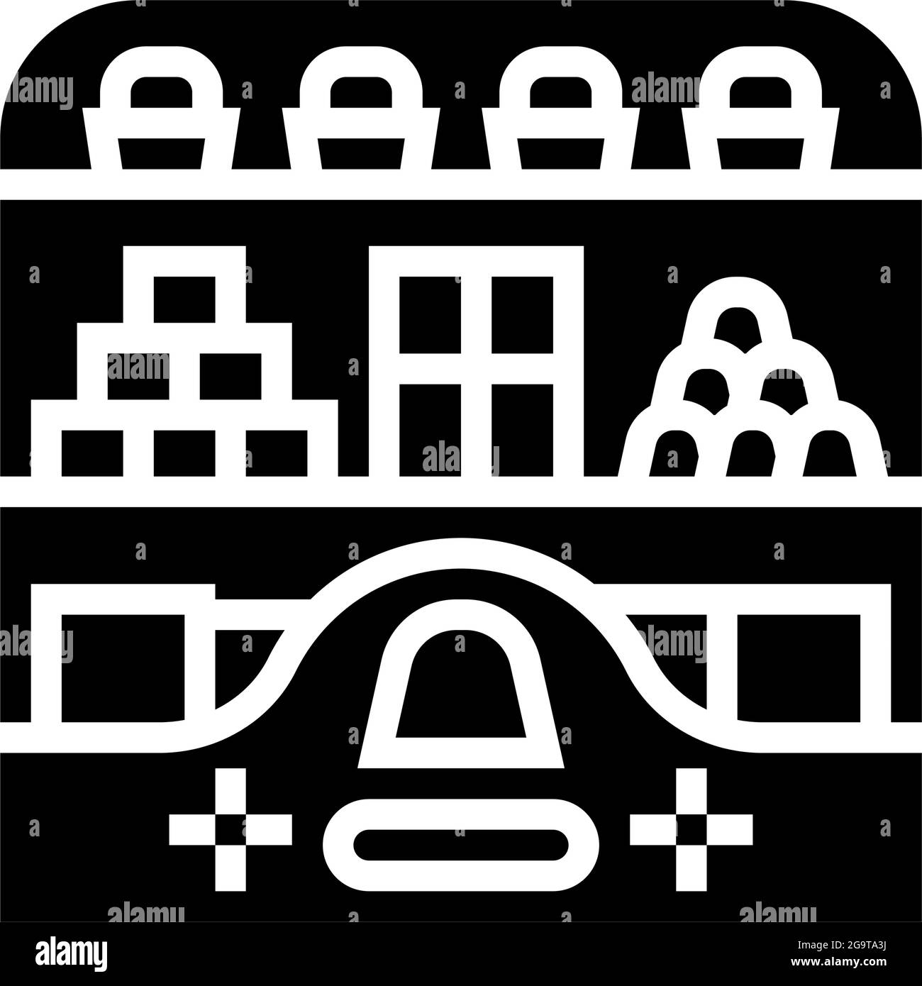Comptoir de magasin de bonbons Banque d'images vectorielles - Alamy