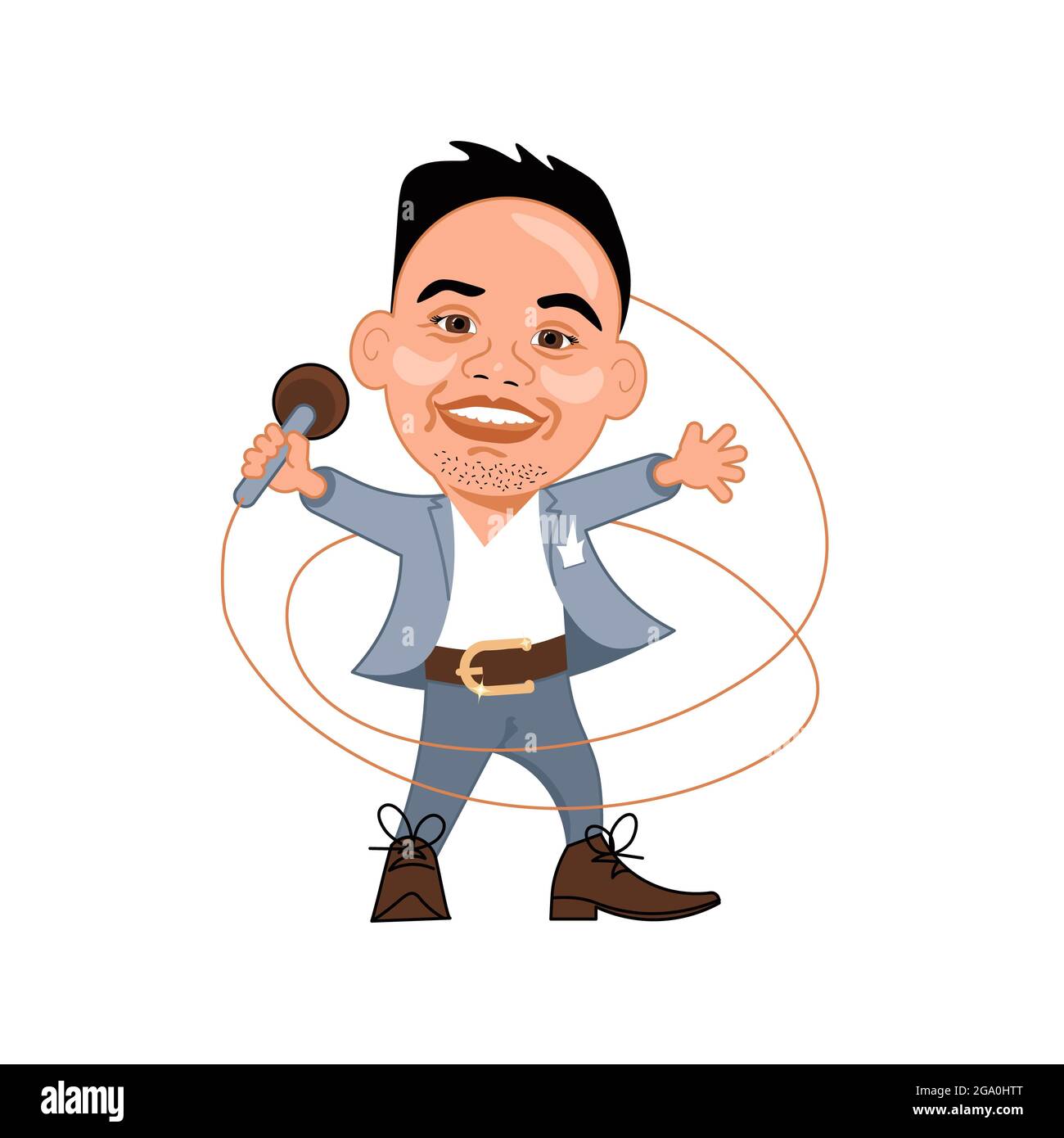 Intervenant qui donne un discours sur scène au public. Un conférencier ...