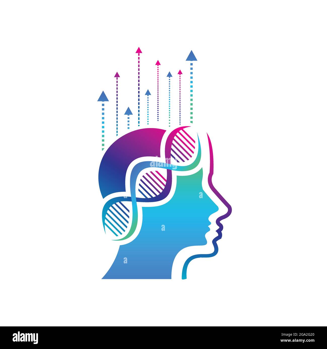 Logo de performance mentale Banque d'images détourées - Alamy