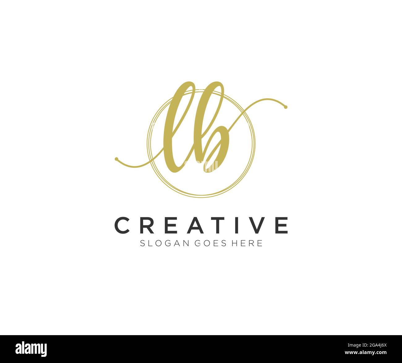 Logo initiales lb Banque de photographies et d’images à haute ...