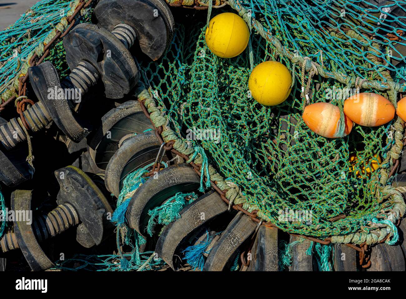 Détails d'un chalut de pêche en stockage Photo Stock - Alamy