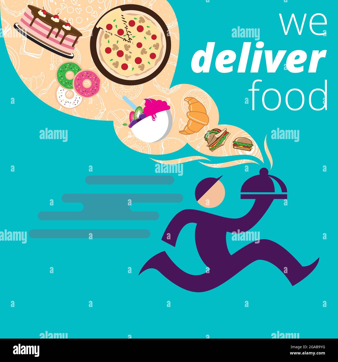 Menu De Livraison Banque d'images vectorielles - Alamy