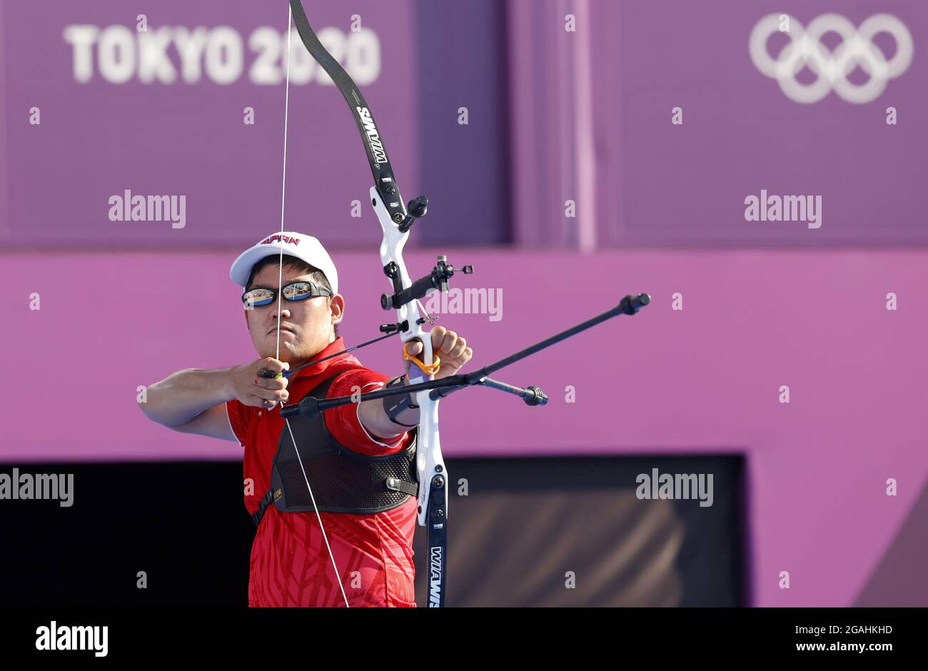 Tokyo, Japon. 31 juillet 2021. Le Japon Takaharu Furukuawa tire une ...