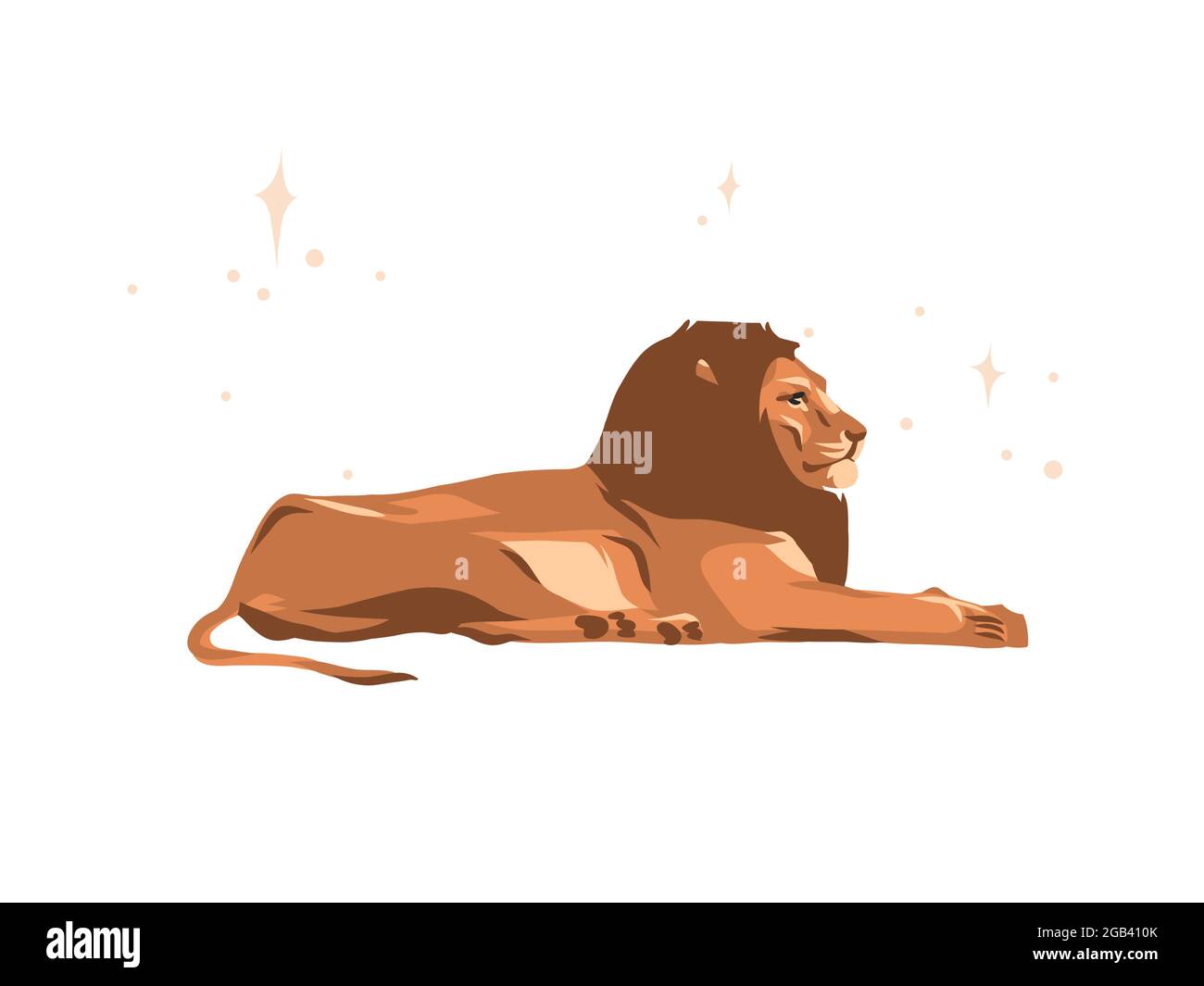 Dessin à la main vecteur stock abstrait plat illustration graphique ...