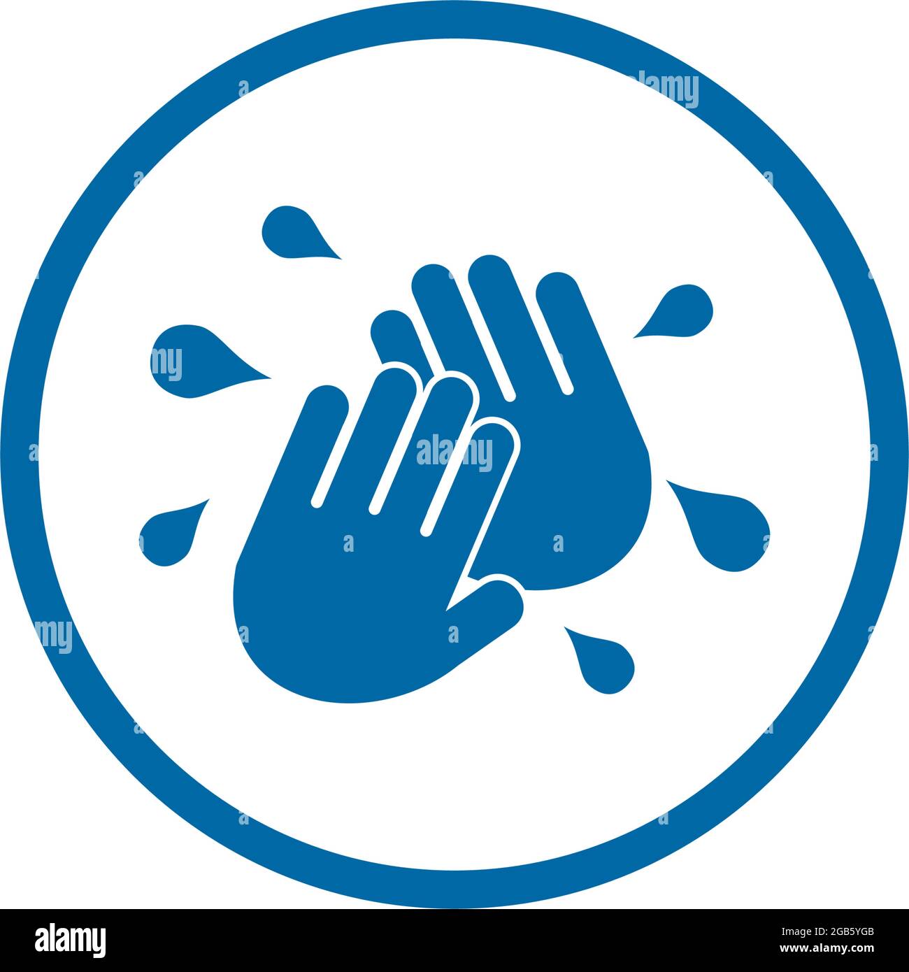 Laver les mains logo Banque d'images détourées - Alamy