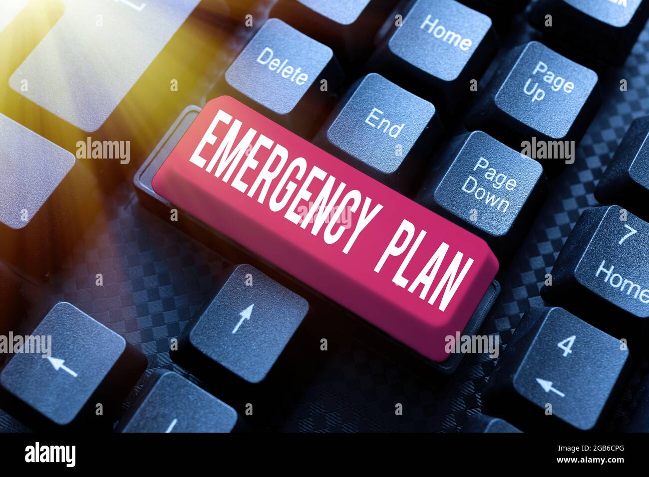 Signature manuscrite Plan d'urgence, concept signification instructions ...