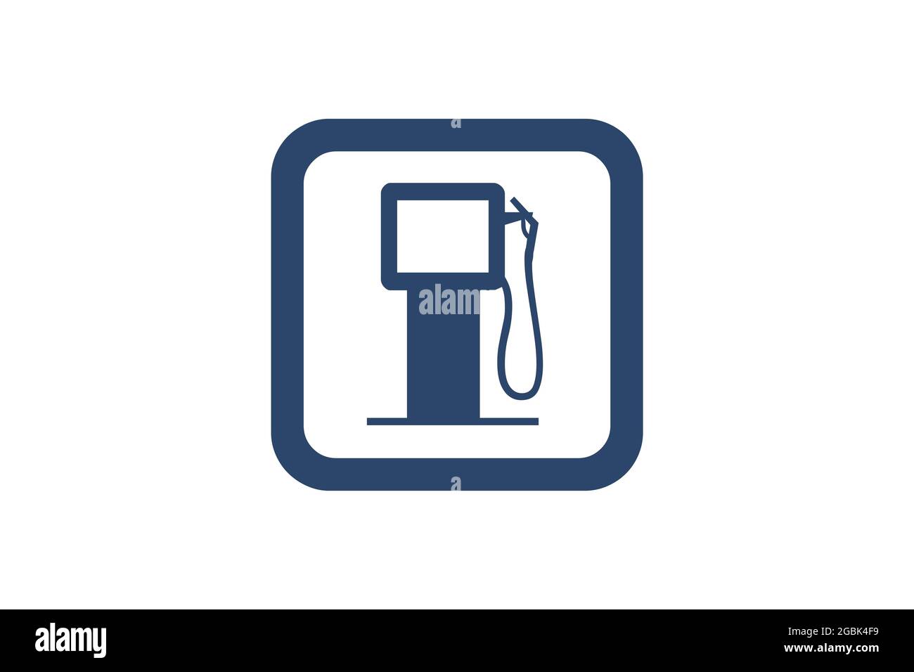 Icône de ligne de station-service, essence et carburant, symbole de ...